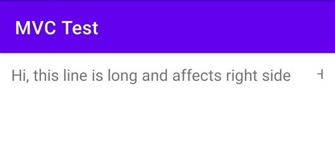 I Align Two Textviews But The Second One Does Not Show Properly When