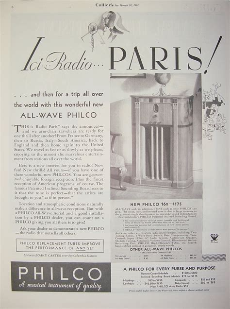 Philco Model 16x Console Radio 1934