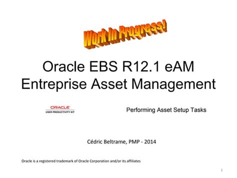 Oracle Enterprise Asset Management Ppt Ppt