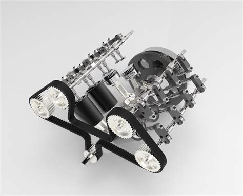 Enjomor V8 78cc Gs V8 Working Scale Model Engine Gas Dohc 4 Stroke