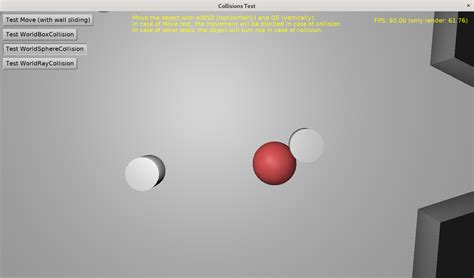 Interactive Example Showing Our Collision Routines Various Engine And