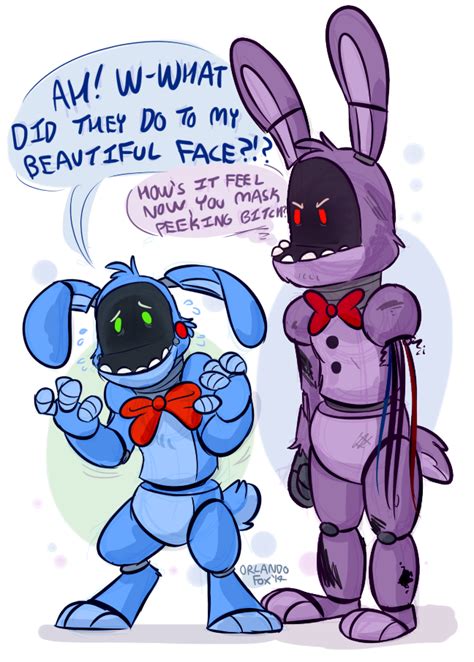 Toy Chica Mangle Bonbon And Chica Fnaf Fanart By Roy