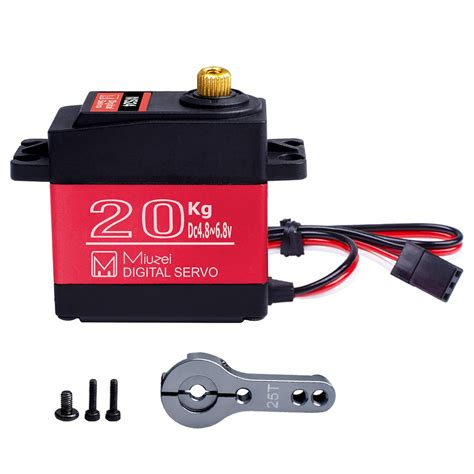 Miuzei 441 Lbs Servo Motor Alto Par Rc Servo Metal Gear Impermeable Para Rc Modelo Diy Car