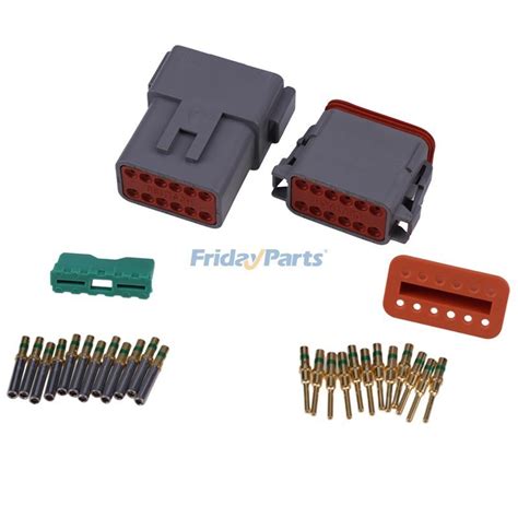 Buy Deutsch Dt 12 Pin Connector Kit With 14 Awg Solid Contacts