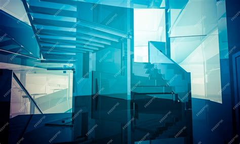 Oficina Vacía Con Columnas Y Grandes Ventanales Edificio Interior Espacio De Negocios Con