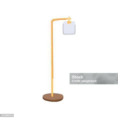 Decor Floor Lamp Cartoon Vector Illustration向量圖形及更多傢俱圖片 傢俱 卡通 器材
