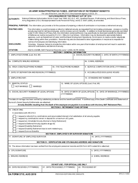 Us Army Retirement Form Fill Out And Sign Online Dochub