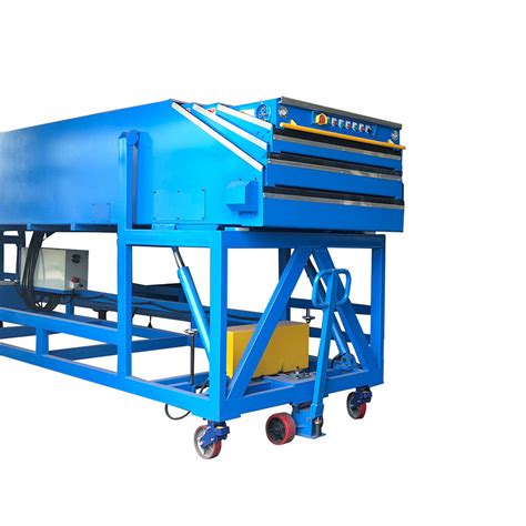 4 stages dockless inclined telescopic belt conveyor container loading