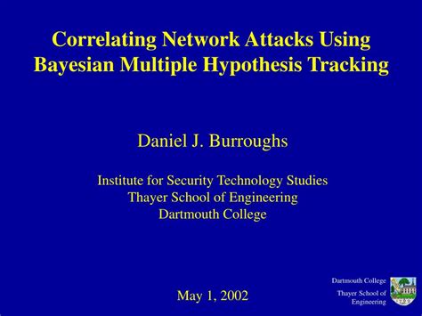 Ppt Correlating Network Attacks Using Bayesian Multiple Hypothesis