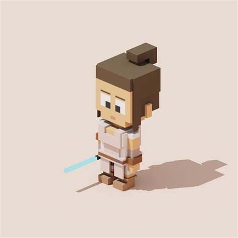 Rey Skywalker Model Etsy
