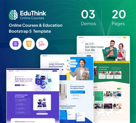 Eduthink Online Courses And Education Bootstrap Html Template Thememag