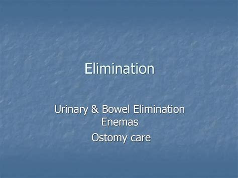 PPT Elimination PowerPoint Presentation Free Download ID 730567