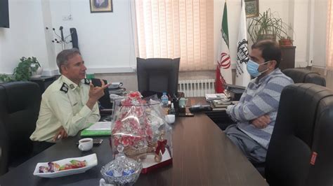 مسئول اداره انتظام پلیس پیشگیری شهرستان ملارد با مدیرعامل شهرک صنعتی