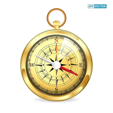 Premium Vector Set Of Realistic Wind Compass Marine Isolated Eps Vector