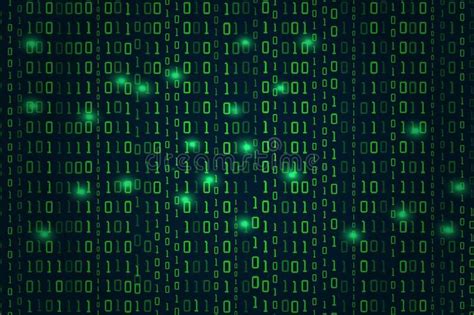 Abstract Technology Binary Code Background