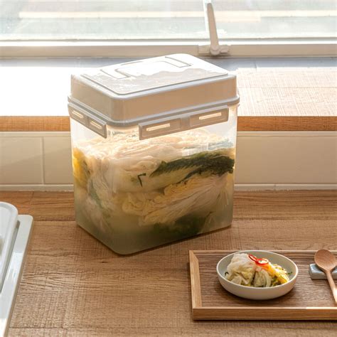 스마트 김치통 12l 김치보관 김치밀폐용기 김치통 장아찌통 대용량밀폐용기 감도 깊은 취향 셀렉트샵 29cm