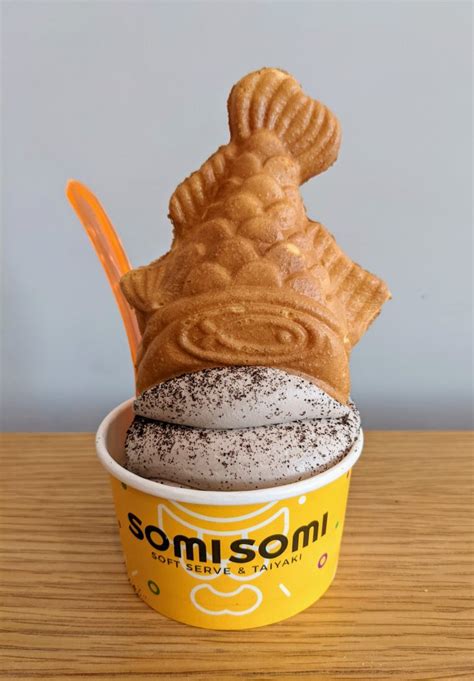 Somisomi Soft Serve In Pleasanton Fun Flavors In Taiyaki Cones Where