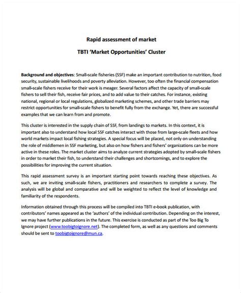 12 Market Opportunity Assessment Templates Pdf Doc