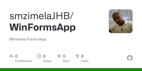 GitHub SmzimelaJHB WinFormsApp Windows Forms App