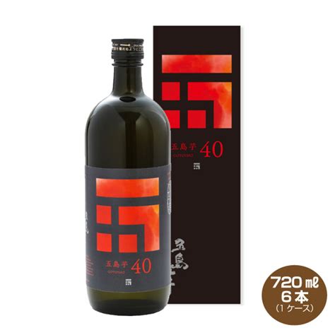 【楽天市場】送料無料 五島芋40 化粧箱入り 720ml×6本 1ケース 五島列島酒造 本格焼酎 芋焼酎：焼酎屋ドラゴン