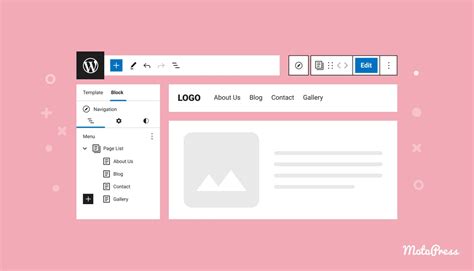 How To Add A Navigation Menu In Full Site Editor Wordpress Motopress