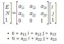 Image Processing Affine Transform Estimate Unknown Matrix D Stack Overflow