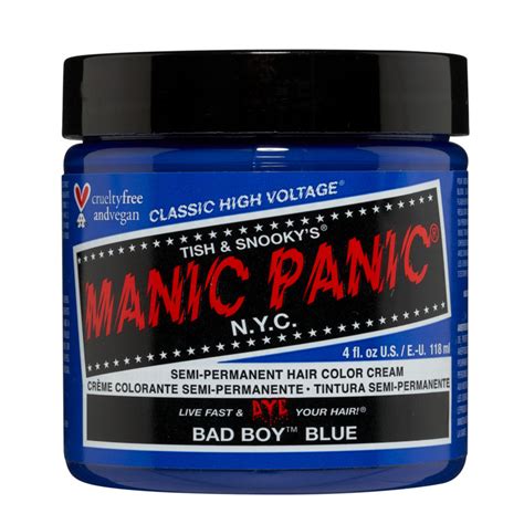 MANIC PANIC Классическая голубая краска для волос - Bad Boy Blue ...