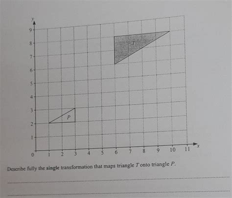 Solved Describe Fully The Single Transformation That Maps