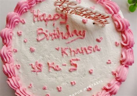 Resep B Day Cake Basecake Bolu Pandan Putih Telur Oleh Dapur Neeta Cookpad