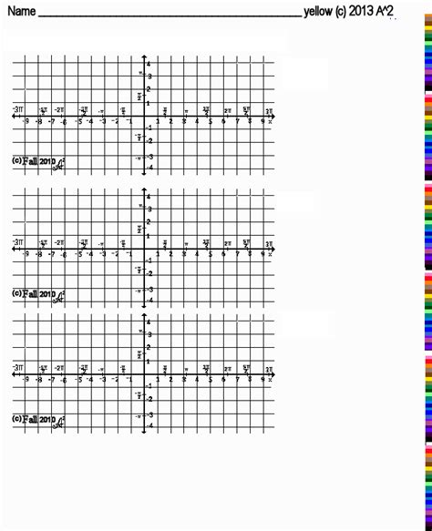 Trigonometric Graph Paper