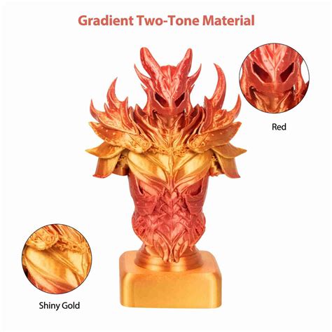 Isanmate Pla Silk Gradient Red Gold Ultimate 3d Printing Store