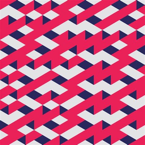 Free Vector Red Geometric Seamless Pattern Abstract Background Vector
