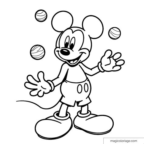 Dessin De Mickey Mouse