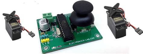 Joystick Controlled 2 X RC Servo Motors Arduino Compatible Electronics Lab
