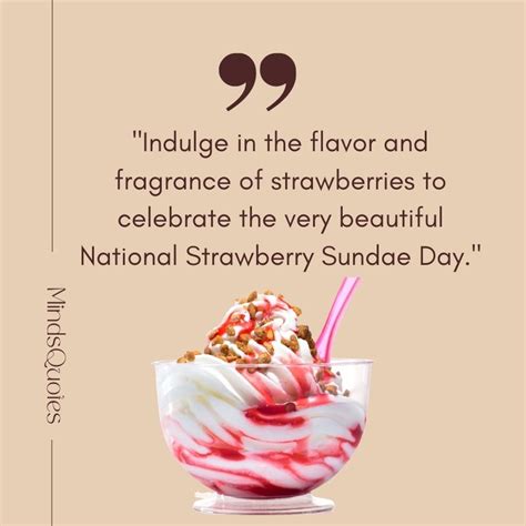 National Strawberry Sundae Day Quotes Wishes And Messages July 7th