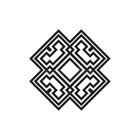 Vector Icon Celtic Knot Triquetra Cross Or Trinity Symbol With Heart