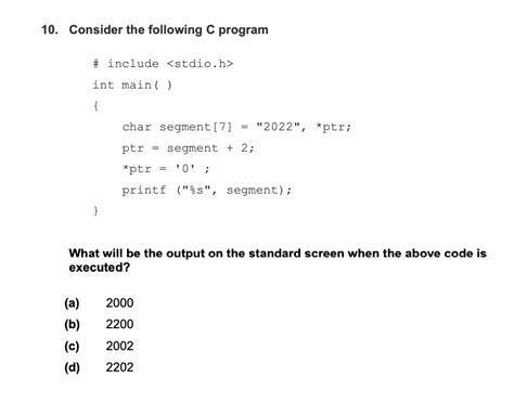 Solved 6 In A C Language Program A Constant Can Be Defined Chegg