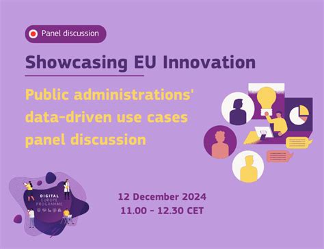 Showcasing Innovation Panel Discussion Eu Public Administrations Data