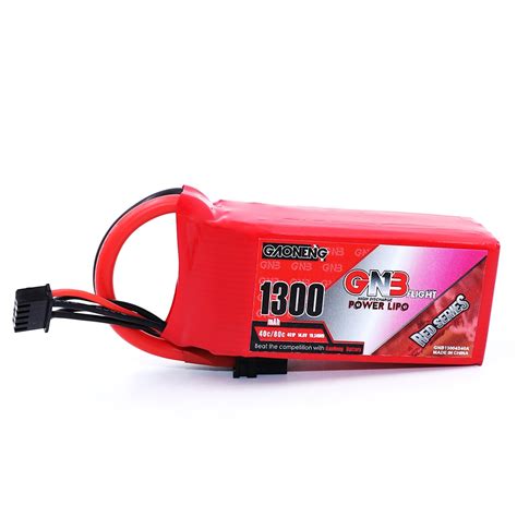 Gaoneng GNB 14.8V 1300mAh 4S 40C XT60 Plug Lipo Battery for FPV RC ...