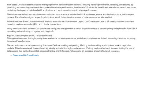 flow based qos dell enterprise sonic quality of service qos dell