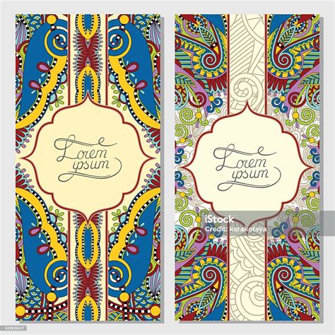 Ilustración De Inusuales La Plantilla De Flores Decorativas Con Lugar