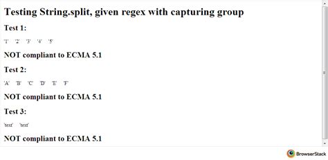 Javascript Regex Split By Capturing Parentheses Browser Support Stack Overflow