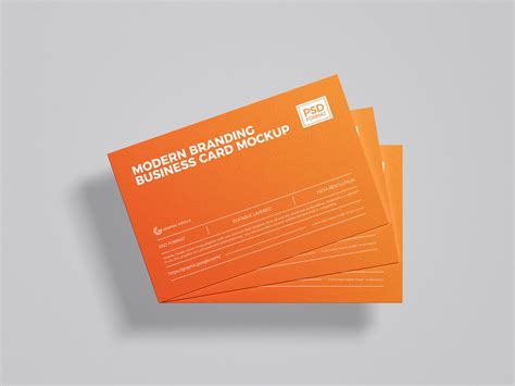 Modern Branding Business Card Free Mockup — Free Mockup World