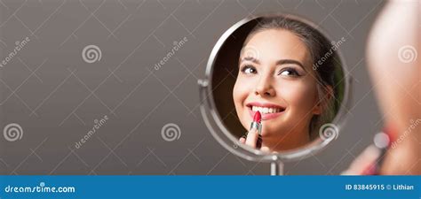 Brunette Cosmetics Beauty Stock Image Image Of Copy 83845915