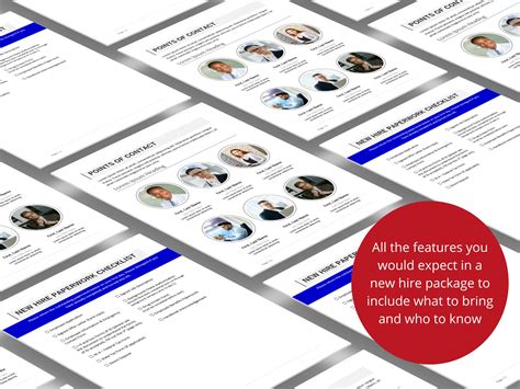 Welcome Letter Packet Employee Onboarding HR Templates First Day Schedule New Hire Paperwork