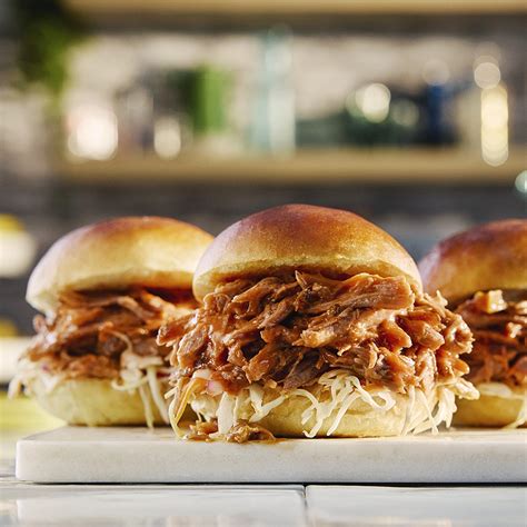 Classic Pulled Pork Sandwich With Carolina Slaw Recipe