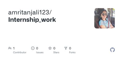 Github Amritanjali Internship Work
