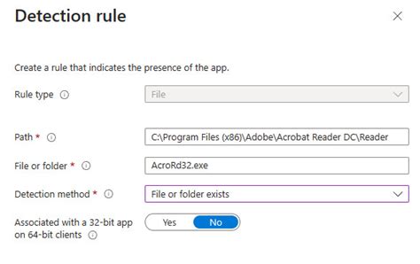 how to deploy adobe acrobat reader with intune win32 app