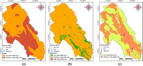 Vulnerability Maps Of A Drastic B Gods And C Si Models Download Scientific Diagram
