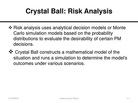 Ppt Crystal Ball Risk Analysis Powerpoint Presentation Free